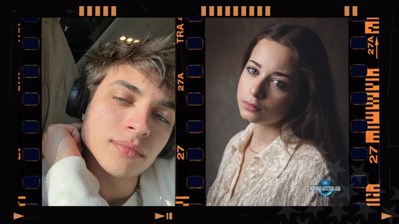 Enea Barozzi e Giulia Patrignani insieme sul set! - studioemme